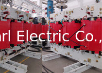 Red 160 KVA Dry Type Transformer Low Partial Discharge IEC60076 Standard
