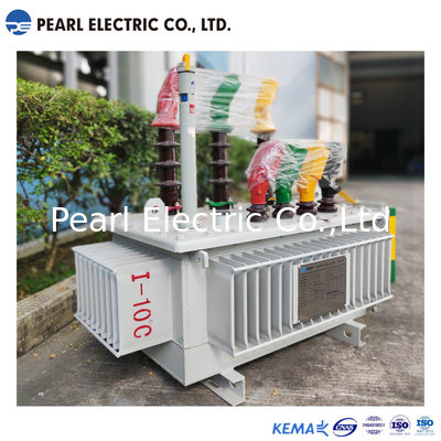 100 Kva Amorphous Alloy Transformer , Waterproof Oil Immersed Transformer