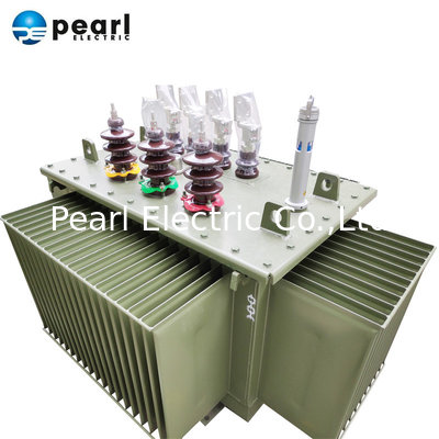 Custom Made Oil Immersed Transformer With Windings Thermometer Silicon Lamination Core