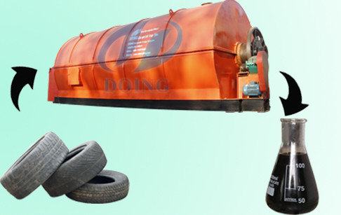 10T Waste tyres pyrolysis plant for sale