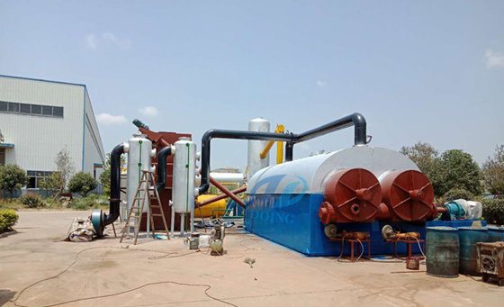 What is fuel oil application of continuous fully automatic waste tyre pyrolysis plant?