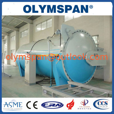 Rubber industry Laminated Glass Autoclave Aerated Concrete / Autoclave Machine Φ2m