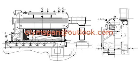 DZL Series Rated evaporation capacity 2T/h 1.25MPa Biomass-Fuel Steam Boiler