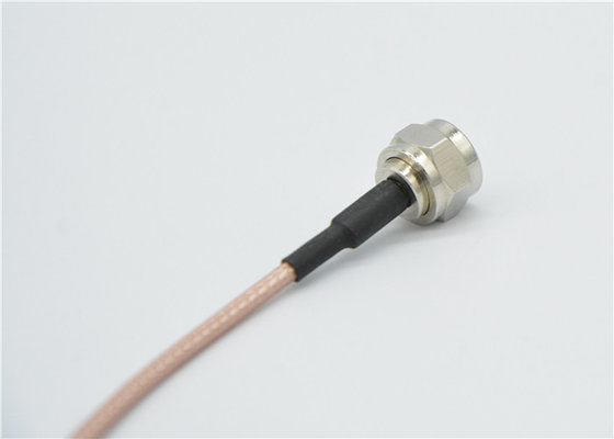 RF F Male SMB Female Connectors , 100mm Customizable Pigtail Cable Connector