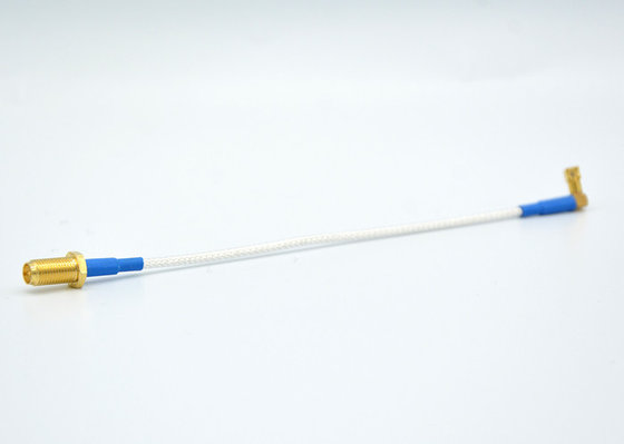 PCB Mount Jack Pigtail Jumper Cable SMA Male Right Angle RF Transmission Use
