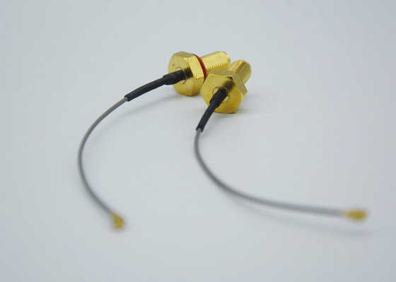 Durable RF Cable Coaxial 1.13mm Assembly With SMA RP Female 50Ω Impedance