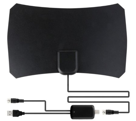 TV ISDB Antenna Flat HD Digital Indoor Amplified 50 Miles Range 3DBi 28dBi