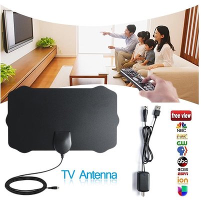 Ultra Thin Mini TV Antenna Signal Booster , High Definition Digital HDTV Antenna