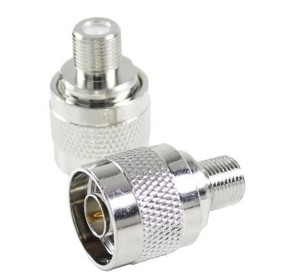 Lightweight RF Connector Antenna Use , TNC Male Pin Female Jack Adapter