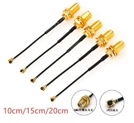 1.13mm Brass SMA RF Connector Cable Female IPEX RG178 Pigtail Cable