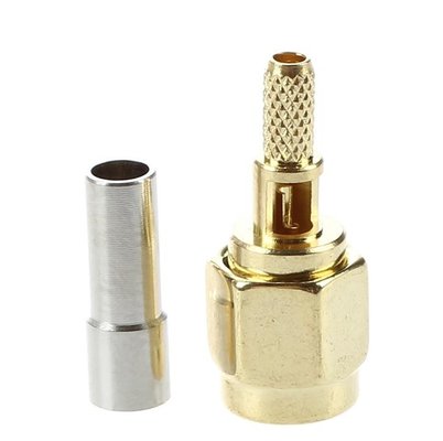 SMA Rf Coax Connector Male Straight Crimp Rg188 Rg316 50ohm Impedance