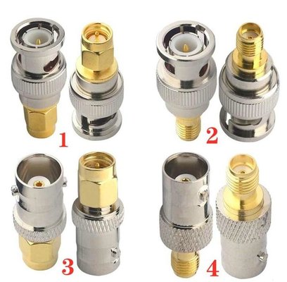 Jack Nickel Plating RF Connector , SMA Straight Connector BNC BNC Plug Male