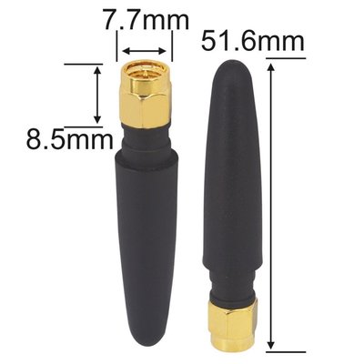 Straight Stubby 868Mhz Antenna Lorawan Outdoor SMA Connector Repeater Rubber Type