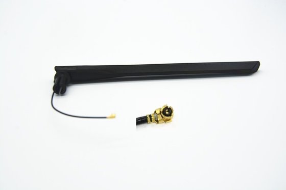 Dual Band Bladed Shaped Wifi Router Antenna Rubber Material W/IPEX Connector