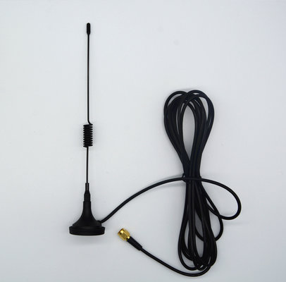 Gain 2dBi 4G LTE Antenna SMA Connector Sucker Post Type Magnetic Rubber Base