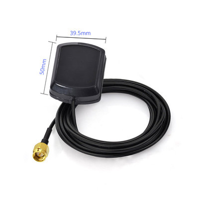 1575.42MHz 28dBi Active GPS Antenna Magnetic SMA Connector