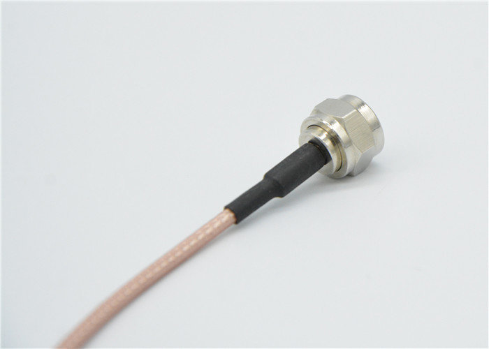 RF F Male SMB Female Connectors , 100mm Customizable Pigtail Cable Connector