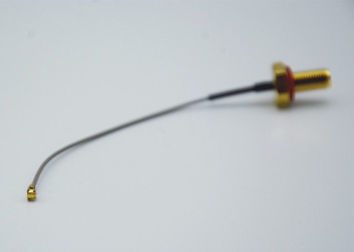 RF LPEX Right Angle Cable Coaxial Assembly Crimp Type Gold Plated