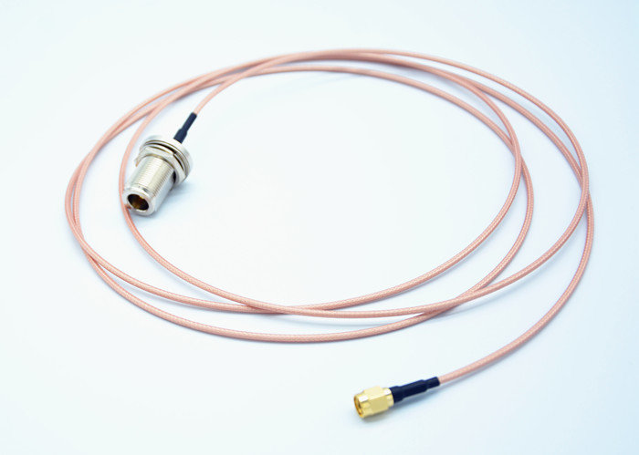 Cable Assembly RP Sma Male To N Female Adapter Antenna Extension Pink Malehead