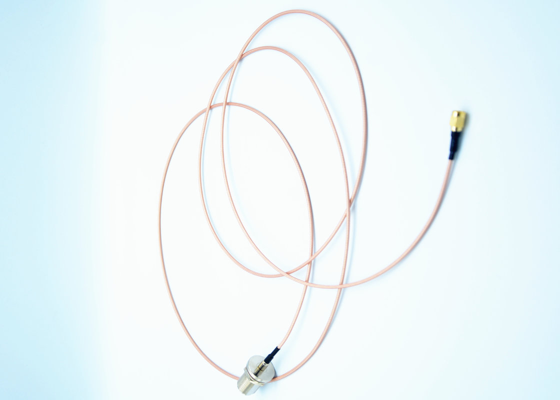 RF W SMA Antenna Cable Assembly Extension Male Head Of Rubber Pink
