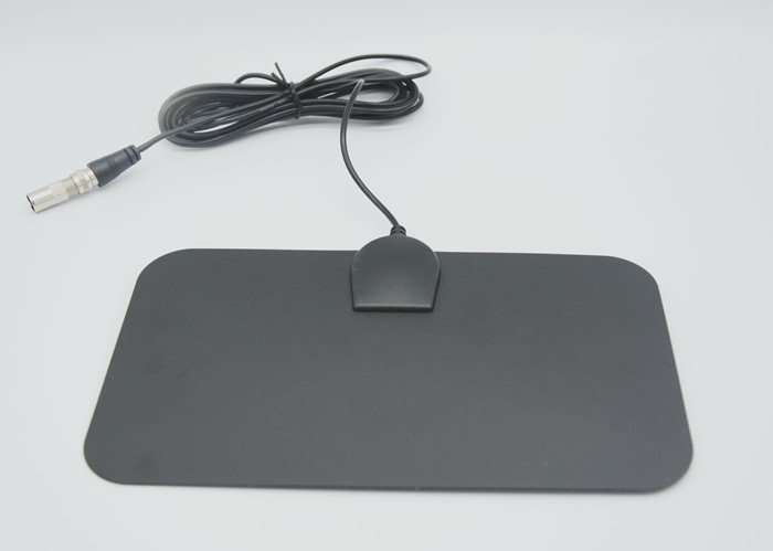 4K Digital TV Antenna , Hdtv Interior Antenna Rectangle Black Film With Amplifier
