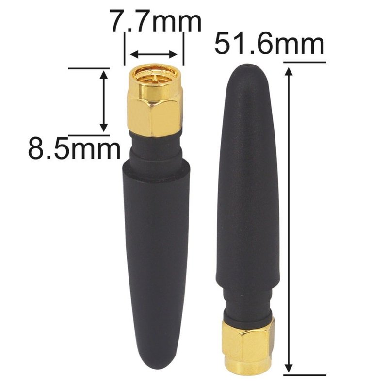 Straight Stubby 868Mhz Antenna Lorawan Outdoor SMA Connector Repeater Rubber Type