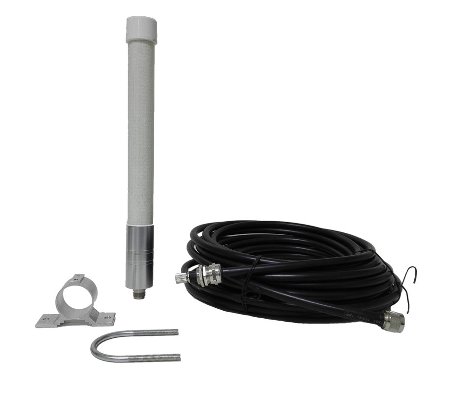 4G LTE Omni Directional Antenna , Outdoor Fiberglass Antenna Good Impact Resistance