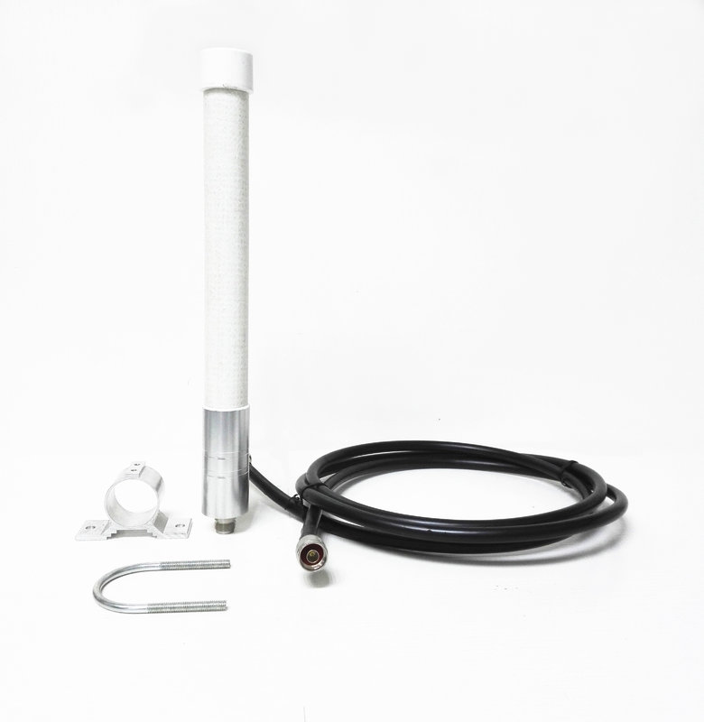 2.4GHz Fibergalss Omni Directional Antenna 100W N Female Connector Low Standing Wave