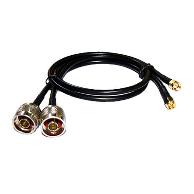 N Male To SMA Male 9.84ft RG58 Coax Cable Assembly  6GHz