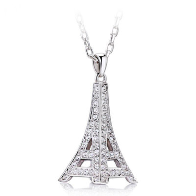 Ref No.: 105009 Eiffel Tower birthstone necklaces shopping jewellery handmade jewelry magazine