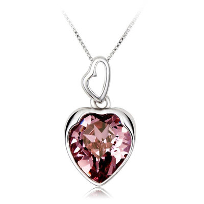 Ref No.:105060 Drop heart ladies heart necklace jewelers online jewelry designers