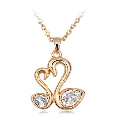 Ref No.: 105064 Swan Love fashion necklace wholesale jewellery distributor jewelry for kids