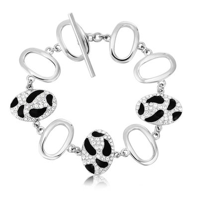 Ref No.:205024  Color Leopard mother bracelets with birthstones costume jewellery wholesale uk  pearl bridal jewelry