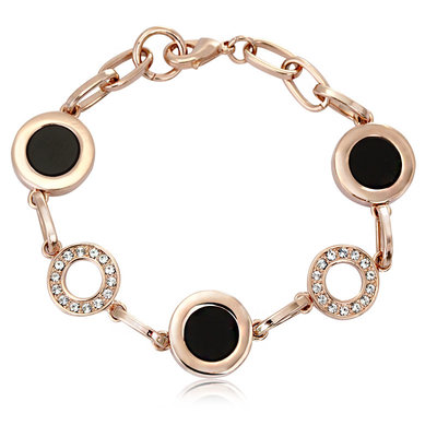 Ref No.: 205027  Black white Matching birthstone bracelets for mothers costume jewellery wholesalers costume jewelry