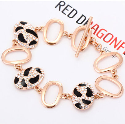 Ref No.:205024  Color Leopard mother bracelets with birthstones costume jewellery wholesale uk  pearl bridal jewelry