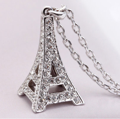 Ref No.: 105009 Eiffel Tower birthstone necklaces shopping jewellery handmade jewelry magazine