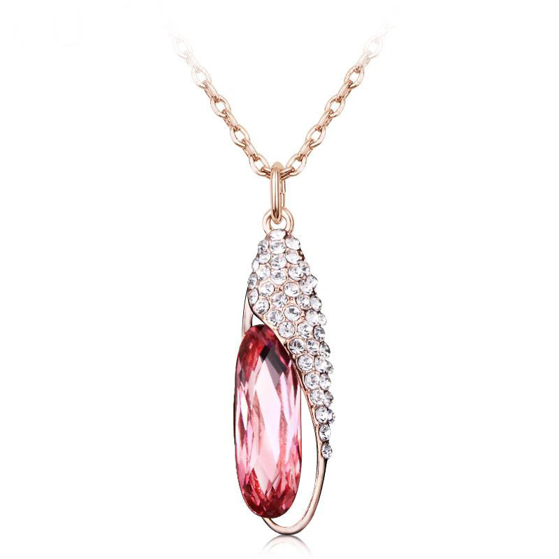 Ref No.: 105016 Glass slipper birthstone necklaces for mothers designer fashion jewellery christian jewelry
