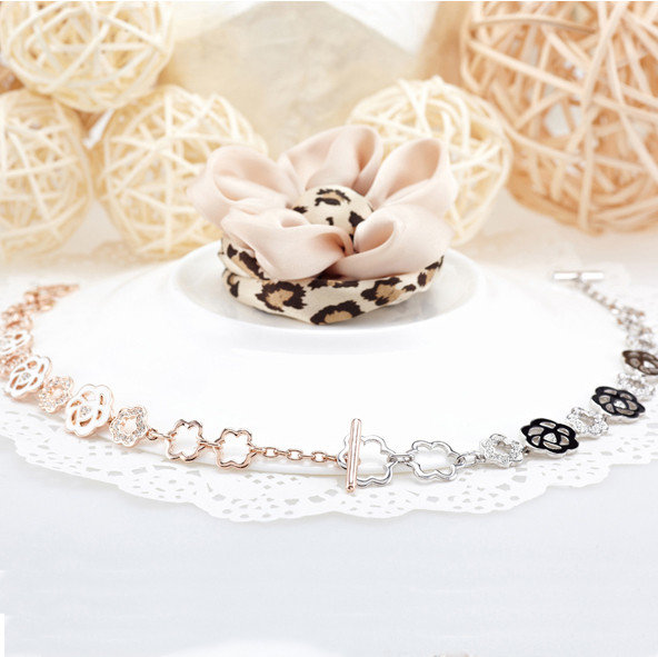 Ref No.: 205017 Rose Love birthstone bracelets costume jewellery online Elements  swaroski jewelry