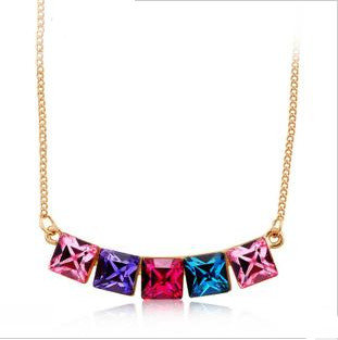 Ref No.: 105034 Colorful Crystal august birthstone necklaces stone jewellery australia gemstone silver jewelry