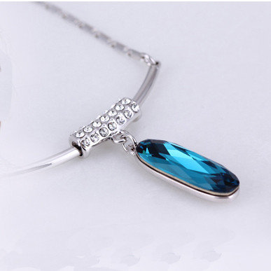 Ref No.: 105032 Touching aquamarine necklace october birthstone jewellery cosmetic jewelry for sale