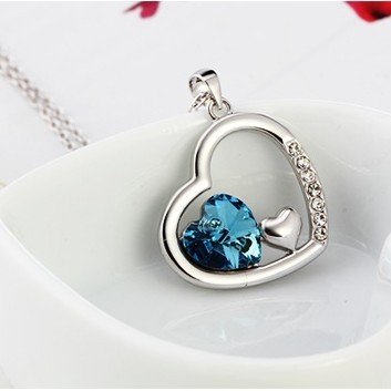 Ref No.: 106004 Starlight wish heart pendant necklace jewellery australia online jewelry hearts