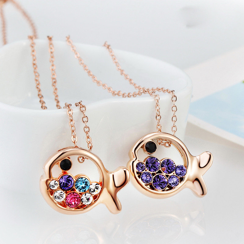 Ref No.: 108002 Color Bubble Fish necklaces on sale jewellery handmade jewelry wholesale catalog