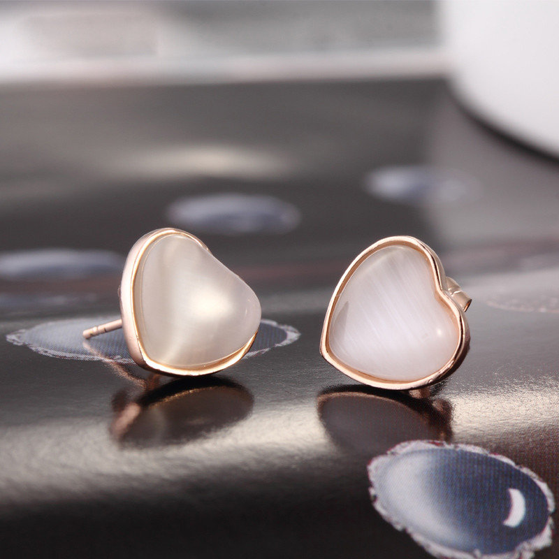 Ref No.: 406029 Jade Heart birthstone earrings for baby buy crystal jewellery online best wholesale jewelry website