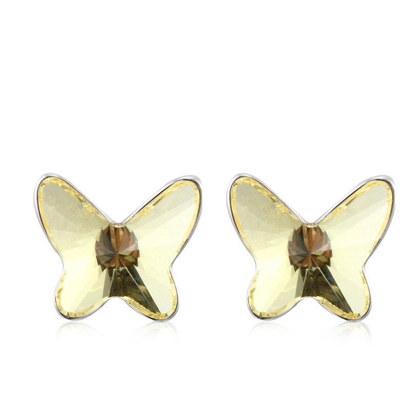 Ref No.: 408002 Delicate feather  butterfly √ Earring home shopping 18 jewellery shopping cool jewelry