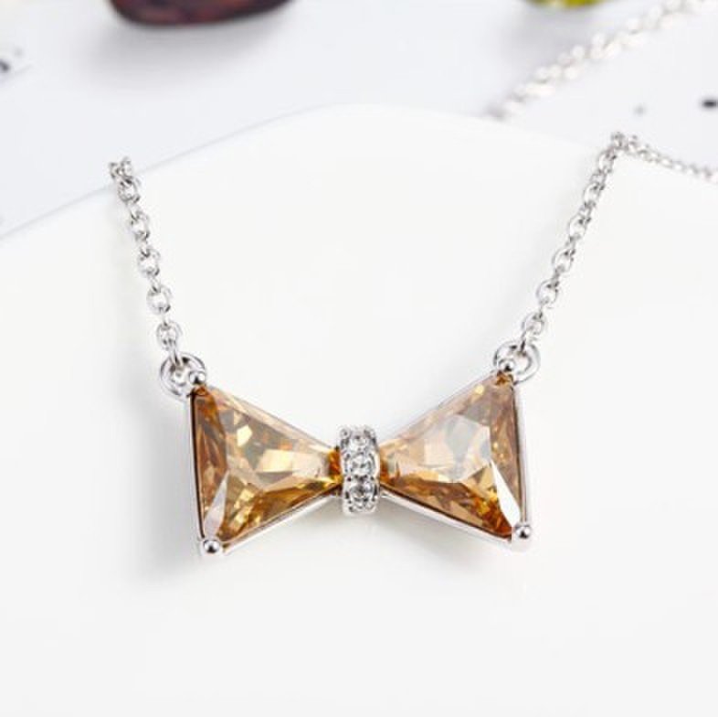 Ref No.: 109011 Candy Butterfly Valley simple necklaces for women jewellery with birthstones crystal jewelry company