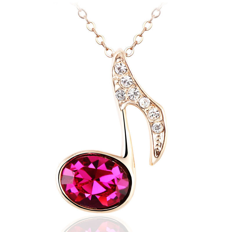 Ref No.: 140202 Beat melody Necklace  crystal jewellery brands wholesale designer fashion jewelry