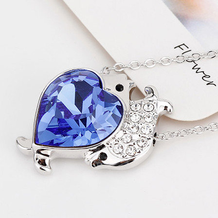 Ref No.: 140249 Pisces Love heart tag necklace online jewellery in australia wholesale good quality jewelry