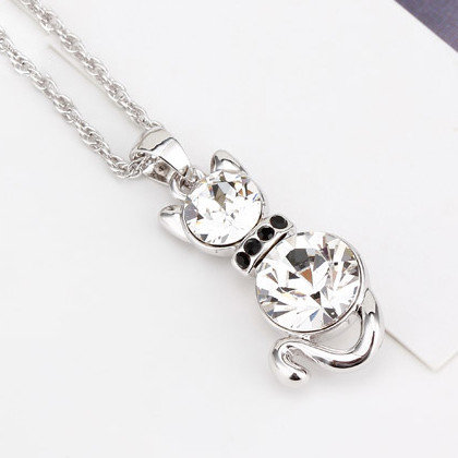 Ref No.:140253 Beauty cat Necklace online shopping artificial jewellery wholesale high fashion jewelry