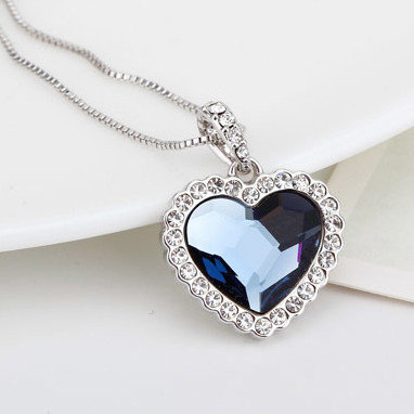 140254 Pure love heart shaped pendant necklaces online jewellery shopping website wholesale high quality fashion