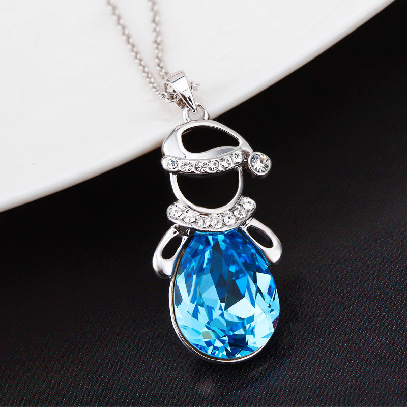 Ref No.: 140263 Cute snowman Necklace online jewellery shopping wholesale jewelry business
